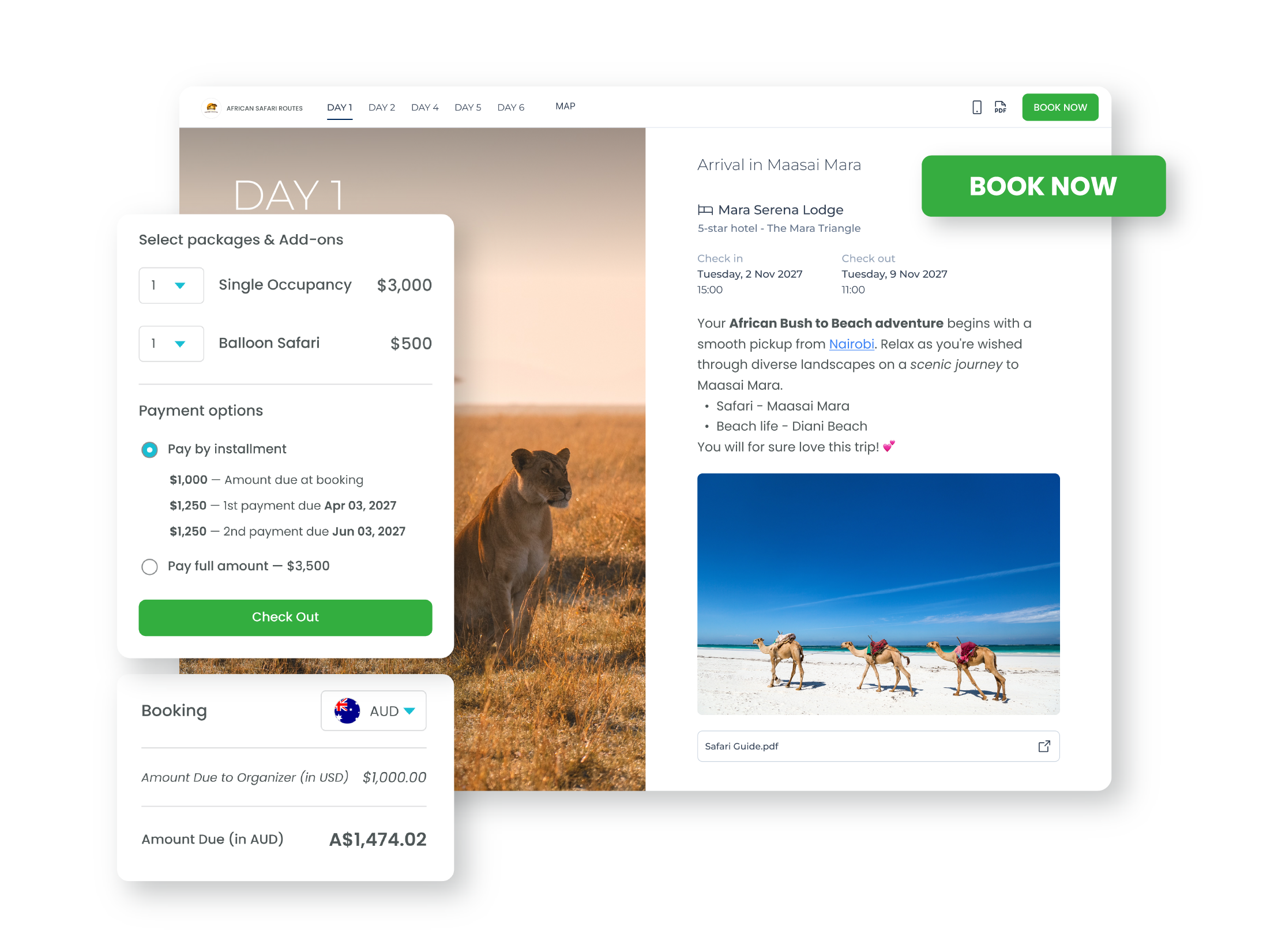 Travel Itinerary Building Software from WeTravel