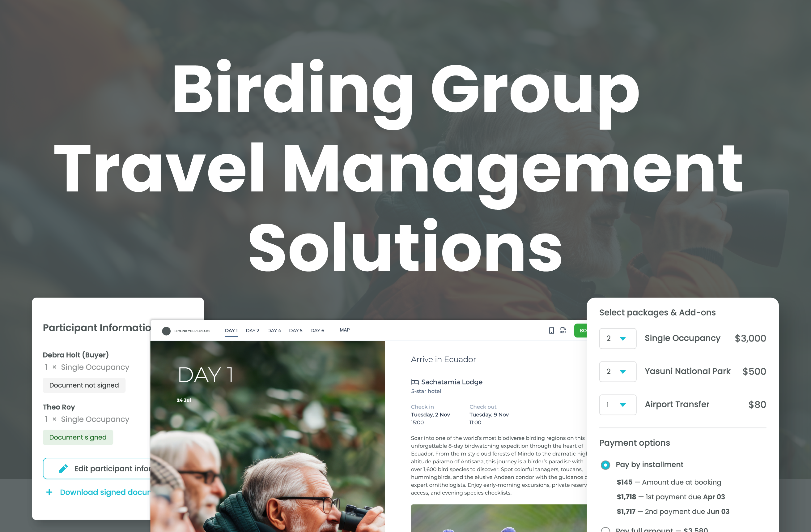Birding Group Travel Management Solutions