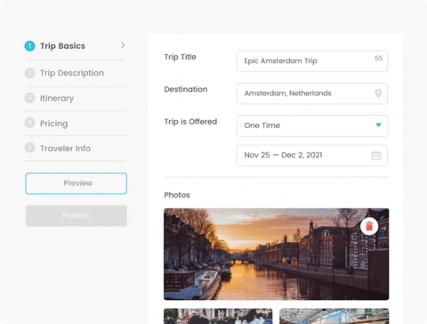 WeTravel Public APIs